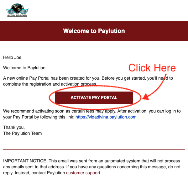 How to activate my Paylution – Vida Divina